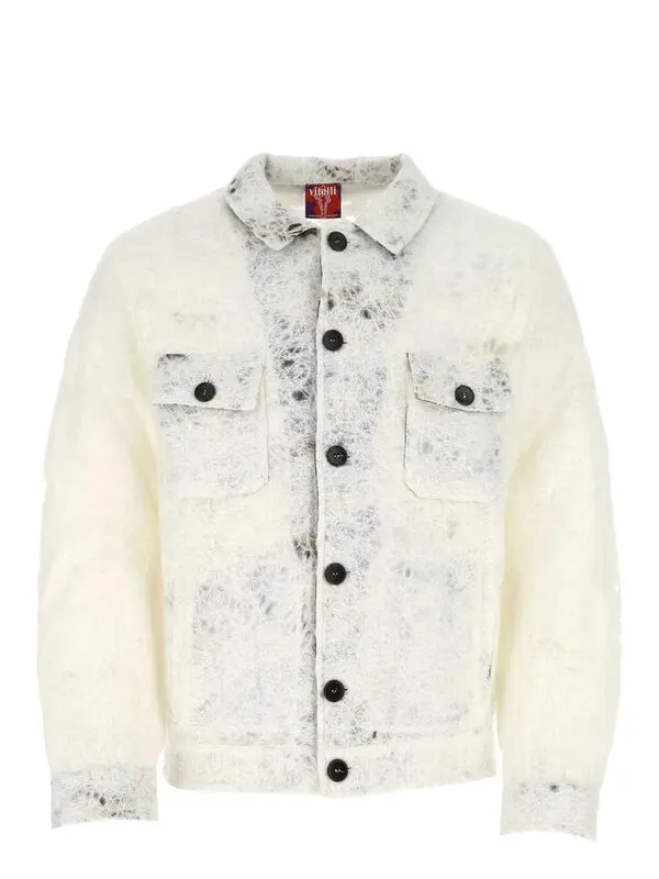 VITELLI Ivory Regenerated Yarns Jacket - White