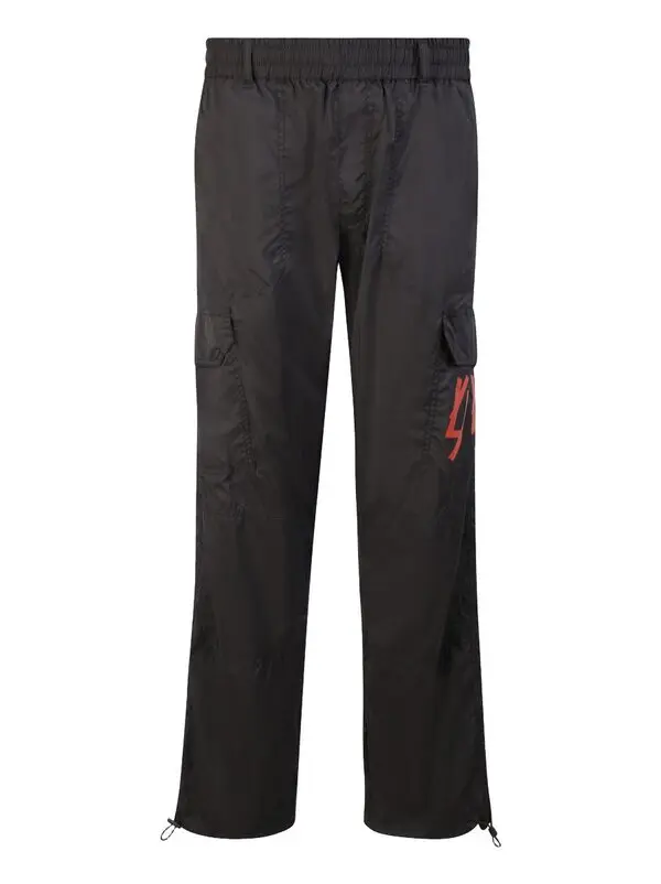 44 LABEL GROUP Sports Cargo Trousers - Black