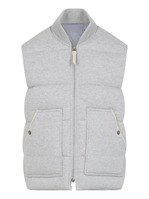 TOM FORD Padded Cotton Gilet - Grey
