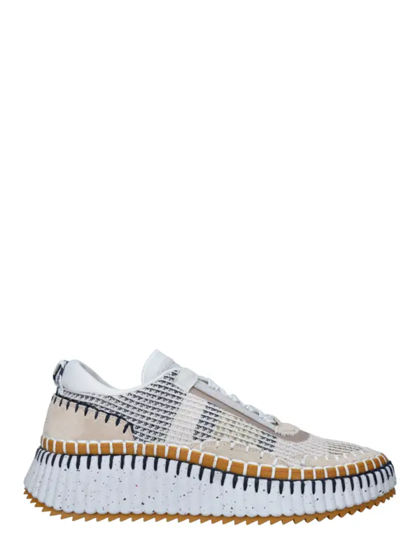 Chloé Nama Runner Sneakers - Beige