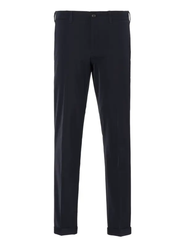 Prada Light Stretch Techno Fabric Trousers - Navy
