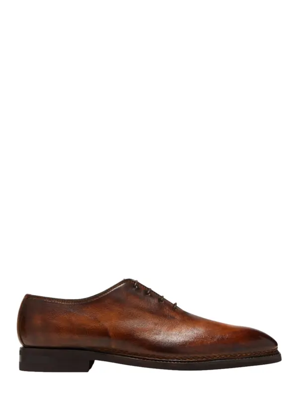 Bontoni De La Ville Soft Calf Leather Oxfords - Bruciato