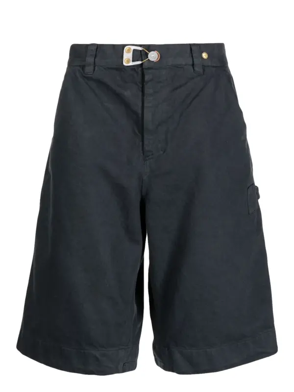 OBJECTS IV LIFE Buckle-detail Denim Shorts - Grey