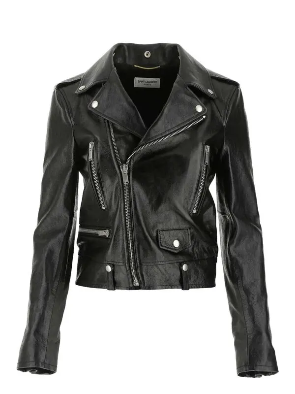 Saint Laurent Leather Jacket - Black