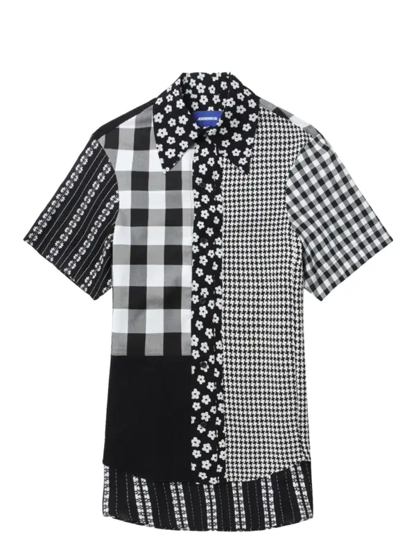 ADER ERROR Amb Patchwork Short-sleeve Shirt - Black