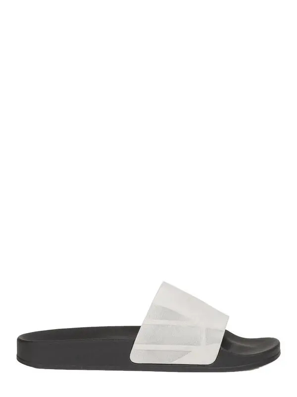 Frescobol Carioca Suede Slides - Light Gray