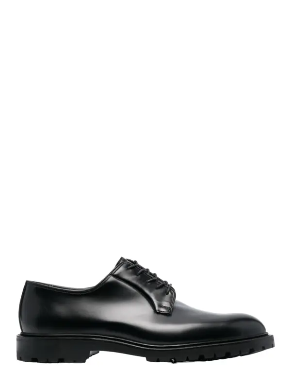 Crockett & Jones Leather Derby Shoes - Black