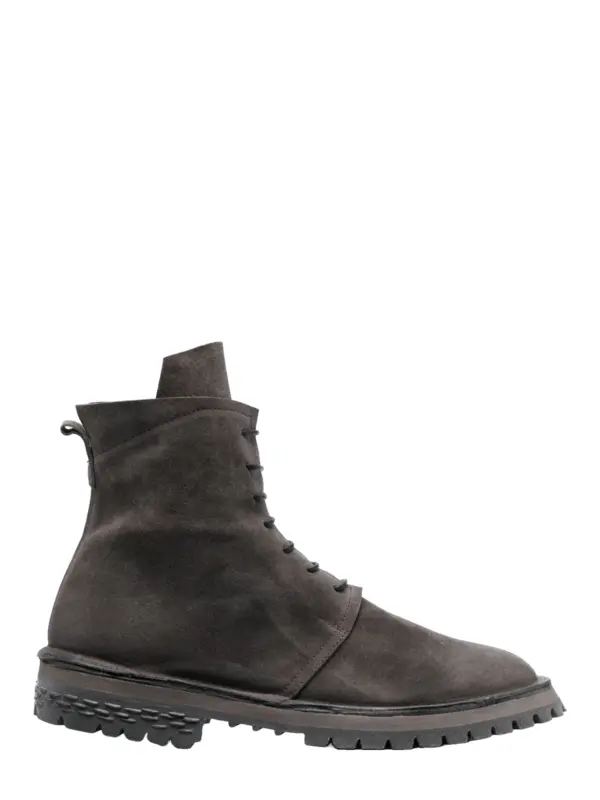 Moma Tronchetto Suede Ankle Boots - Grey
