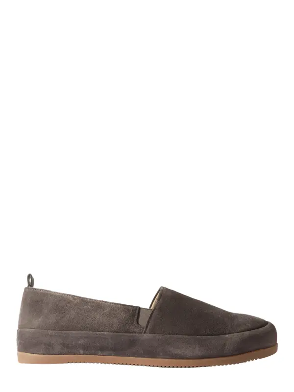 Mulo Suede Loafers - Brown