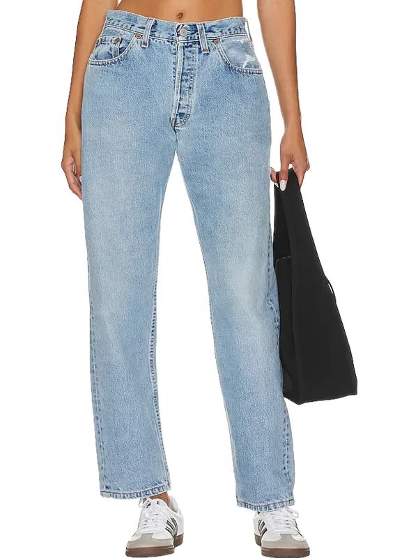 ALIGRACE Brigette Baggy Customs Jeans - Light Medium
