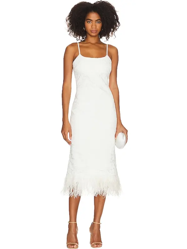 Likely Midi Mari Dress - White