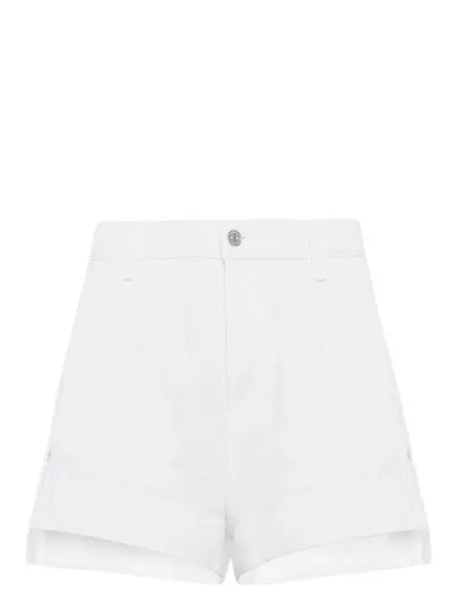 7 For All Mankind Denim Tailored Short - White