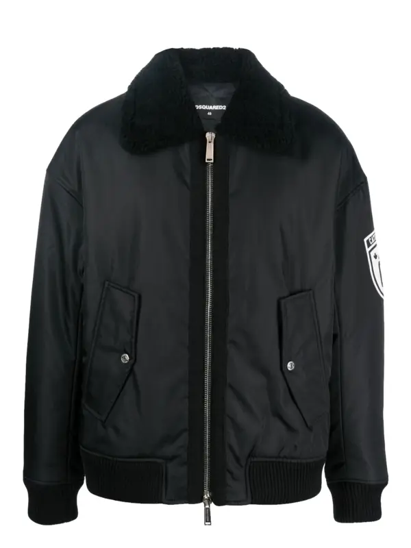 Dsquared2 Logo-print Bomber Jacket - Black
