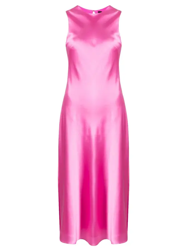 Cynthia Rowley Sleeveless Flared-skirt Silk Dress - Pink