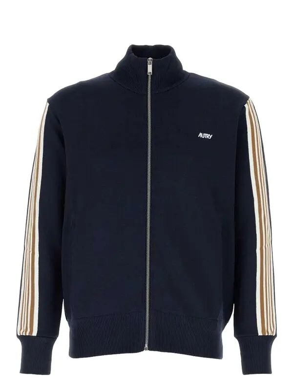 AUTRY Navy Knit Cardigan - Blue