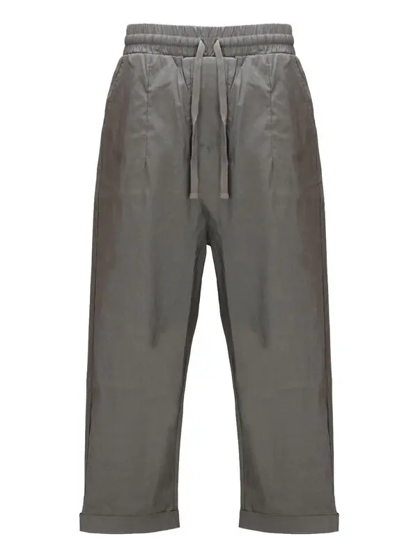 THOM KROM Tapered Cropped Trousers - Green