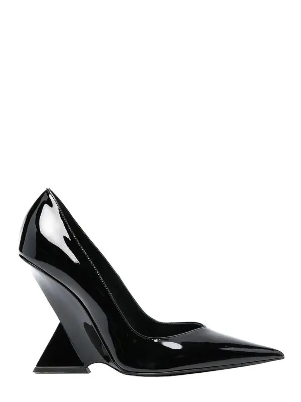Attico Cheope 105mm Patent Nappa Pumps - Black