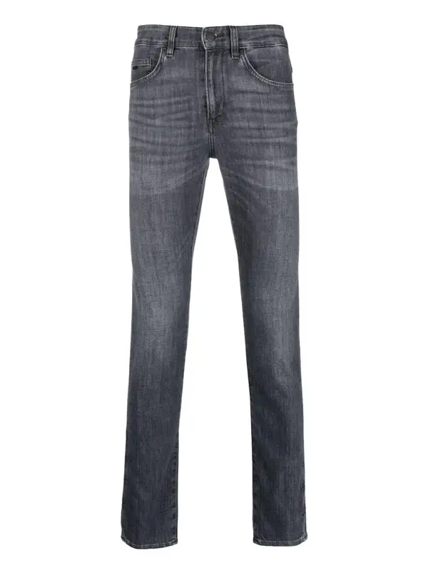 Hugo Boss Slim-fit Denim Trousers - Grey