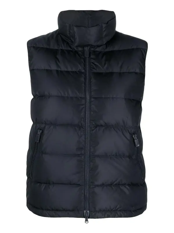 Aspesi Padded Zip-fastening Gilet - Blue