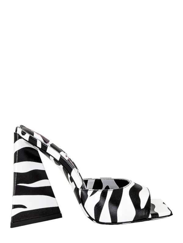Attico Devon Mules - White & Black