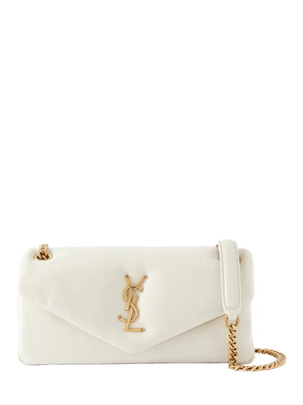 Saint Laurent Calypso Shoulder Bag - White