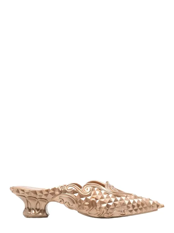 Y/project X Melissa Court Mules - Gold