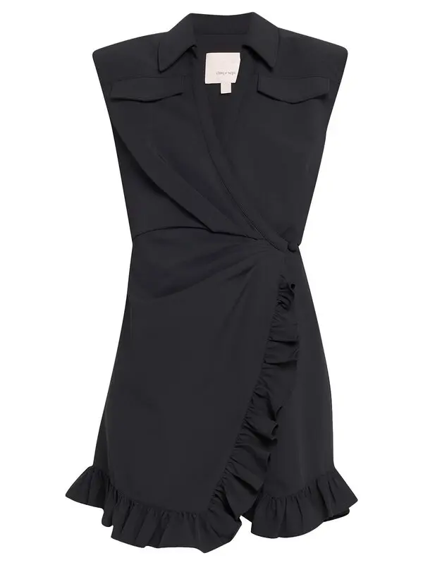 Cinq À Sept Zenni Mini Shirtdress - Black
