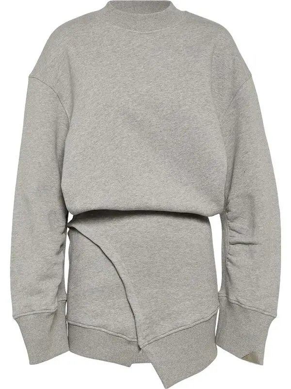 Attico Cotton Sweater Dress - Grey