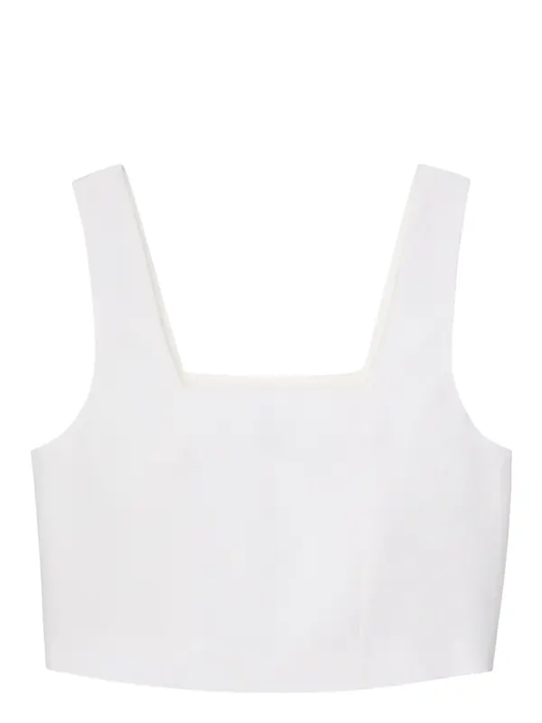 G. LABEL BY GOOP Emerson Square-neck Tank Top - White