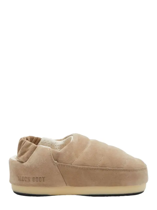 Moon Boot Evolution Suede Slippers - Neutrals