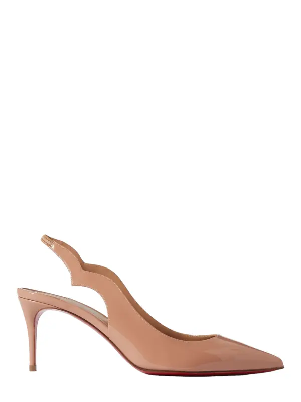 CHRISTIAN LOUBOUTIN Hot Chick 70 Slingback Pumps - Neutrals