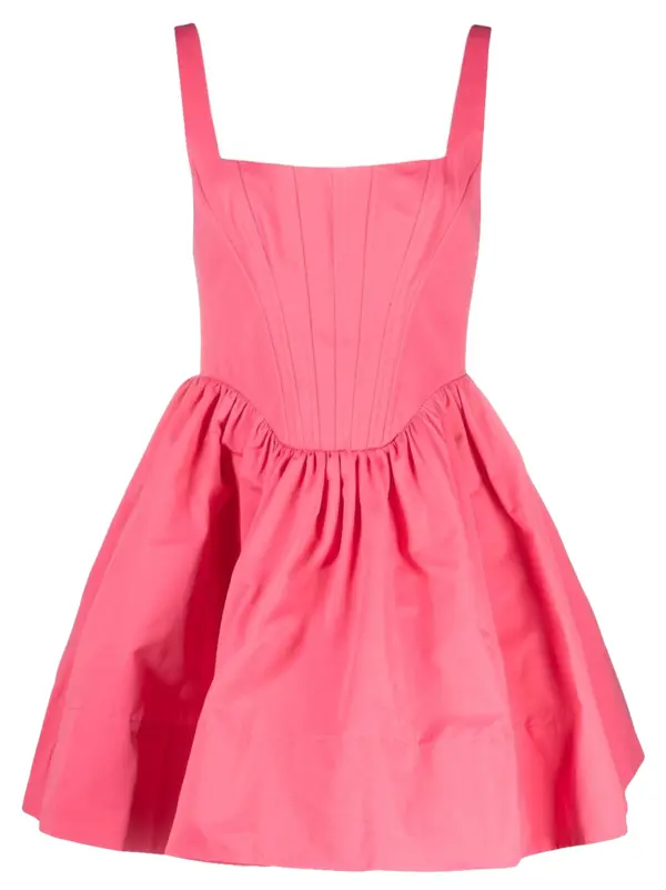 Staud Landscape Corset Mini Dress - Pink