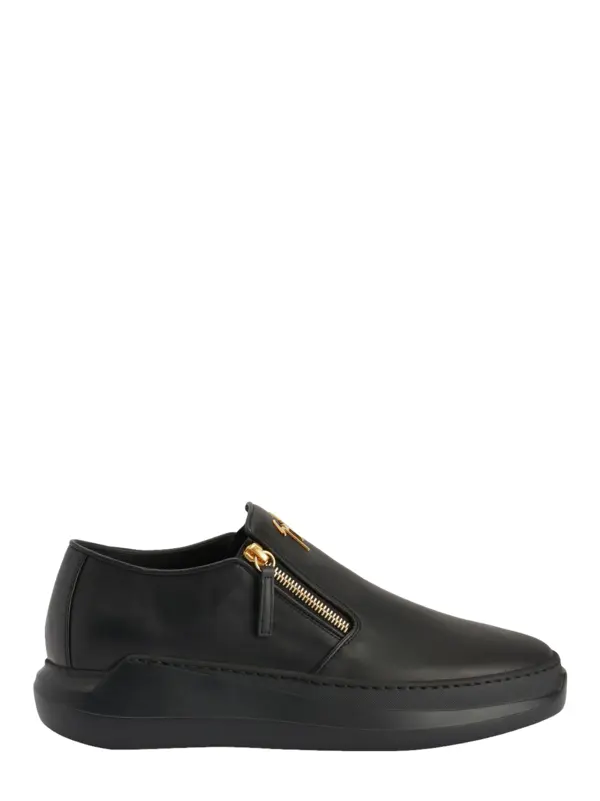 GIUSEPPE ZANOTTI Conley Leather Loafers - Black