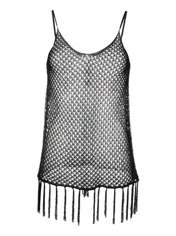 Dodo Bar Or Open-knit Top - Black