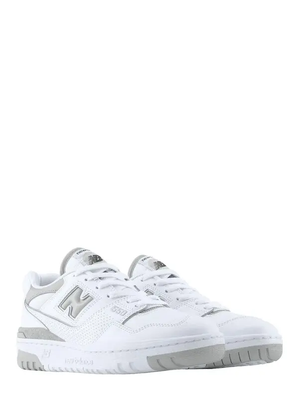 NEW BALANCE 550 Leather Sneakers - White/raincloud