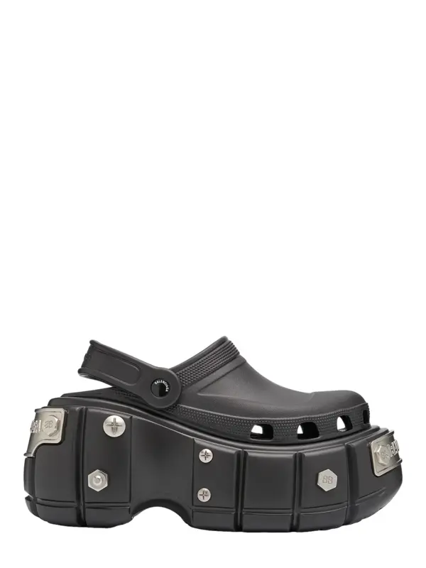 Balenciaga Hardcrocs Mules - Nero/silver
