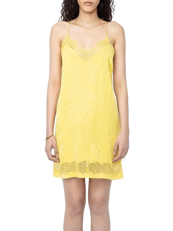 Zadig&Voltaire Crystal Jacquard Leopard Print Silk Dress - Sun