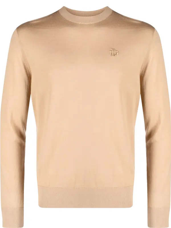 Dsquared2 Logo-embroidered Sweater - Neutrals
