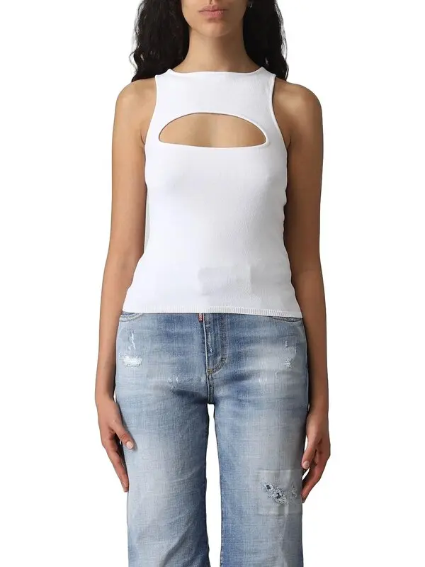 Dsquared2 Viscose Blend Top - White