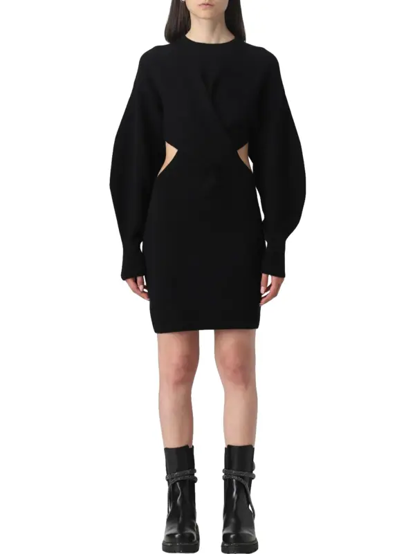 Alexander McQueen Wool And Cashmere Mini Dress - Black