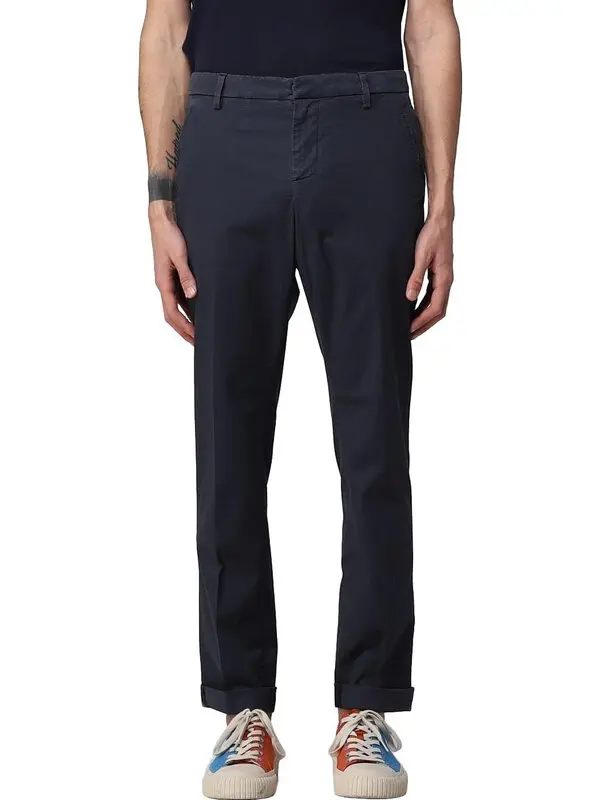 DONDUP Pants In Cotton Blend - Blue
