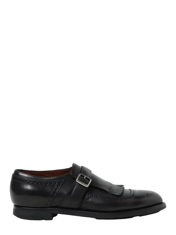 Church's Shanghai Leather Monk Straps - Black