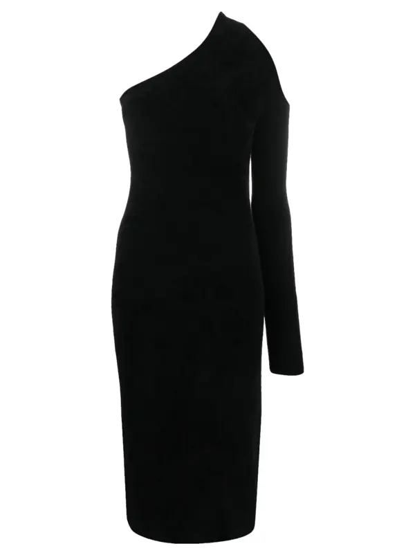Filippa K One-shoulder Midi Dress - Black