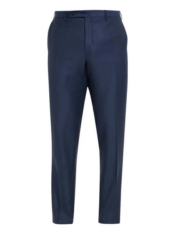 Incotex Super 160s Wool Dress Pants - Medium Blue