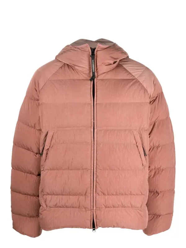 C.P. COMPANY Eco-chrome R Hooded Puffer Jacket - Pink