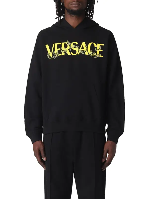 Versace Cotton Sweatshirt - Black