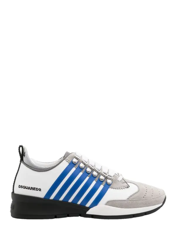Dsquared2 Boxer Striped Low-top Sneakers - White