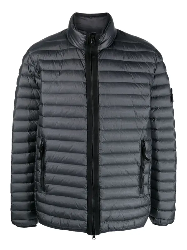 Stone Island Compass-patch Padded Jacket - Grey