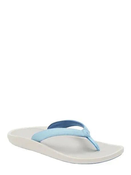 Olukai Pioe Flip Flop - Lanai Breeze/mist Grey