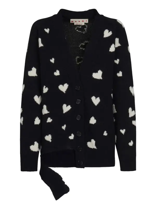 Marni Alpaca-wool Cardigan - Black